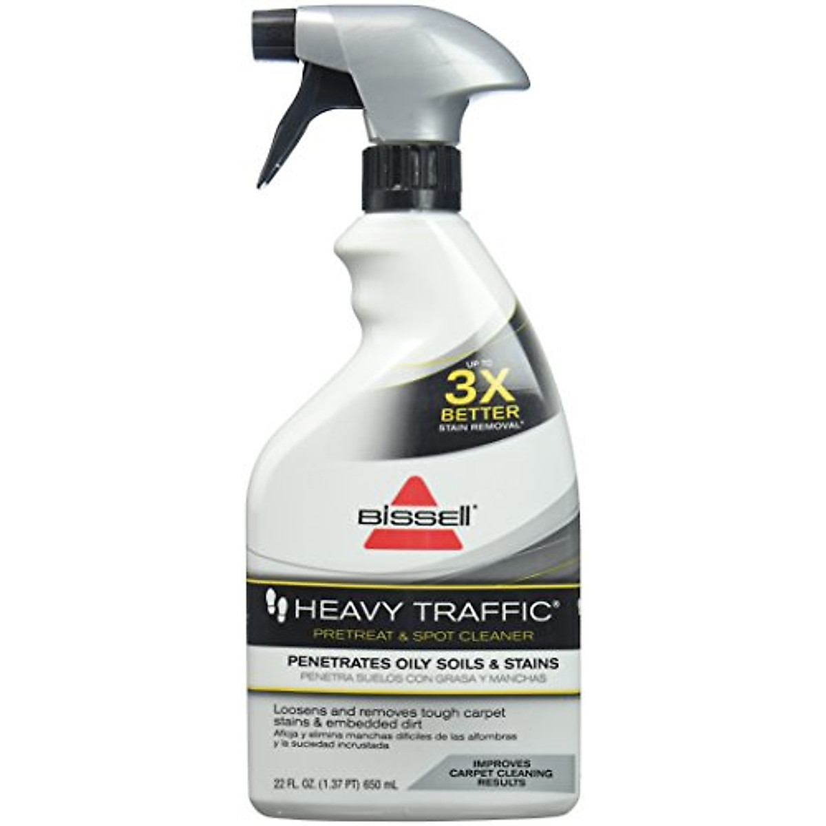 Bissell Rental BISSELL-75W5-22oz Heavy Traffic Pretreat and Spot Carpet Cleaner Spray, 22 oz, Clear, 22 Fl Oz (Pack of 1)