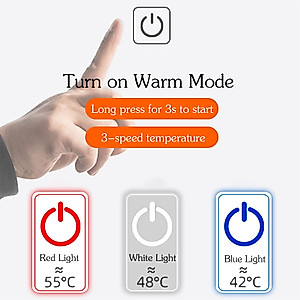 Nalog Thermal Underwear Set for Men Heated Underwear Set Winter Heating Baselayer for Outdoors Sports,M,Black