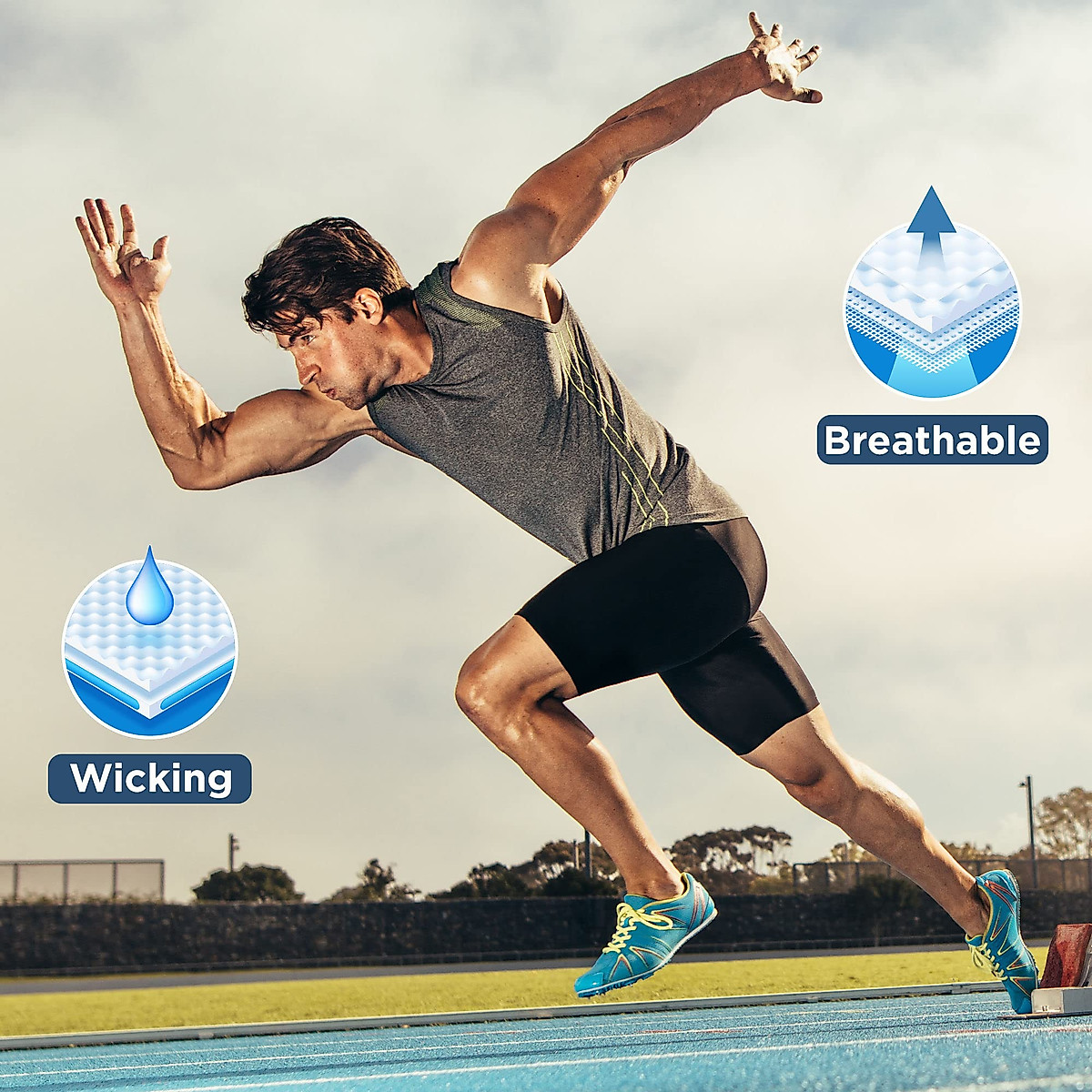 RDX MMA Thermal Compression Shorts Base Layer Men's , Black, XL