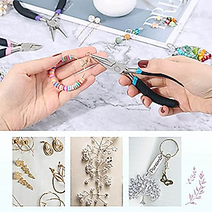 Jewelry Pliers Set, Paxcoo 3Pcs Jewelry Making Pliers Tools Kit includes Needle Nose Pliers, Round Nose Pliers, Wire Cutters for Jewelry Making Supplies, Wire Wrapping, DIY Crafts, Beading