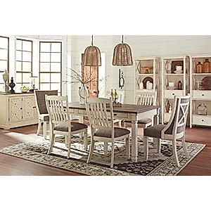 Signature Design by Ashley Bolanburg Upholstered Dining Room Chair, 2 Count, Antique White