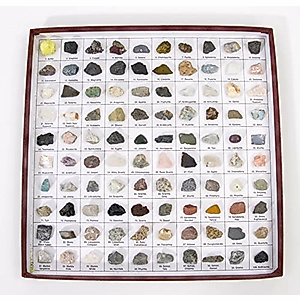 American Educational The U.S. Mounted Rocks and Minerals Collection (Pack of 100)