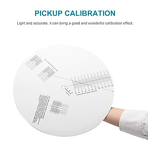 Acrylic Turntable Mat Cartridge Alignment Protractor Phonograph Cartridge Alignment Tool Anti Slip LP Record Calibration Plate for Turntable Accessories