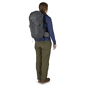 Osprey Tempest Pro 28 Women's Hiking Backpack, Titanium, Medium/Large