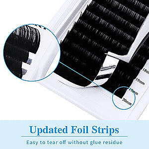 Eyelash Extensions Individual Lashes 0.07 D Curl 15-20mm Mixed Classic Lash Extensions Single Eyelashes Supply by GEMERRY (0.07-D, 15-20mm Mix)