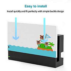 TIKOdirect Custom Faceplate Cover for Nintendo Switch Charging Dock, Hard PC Slim Shell Anti-Scratch [No Screwdriver Installation] for NS Docking Station, Animal Crossing