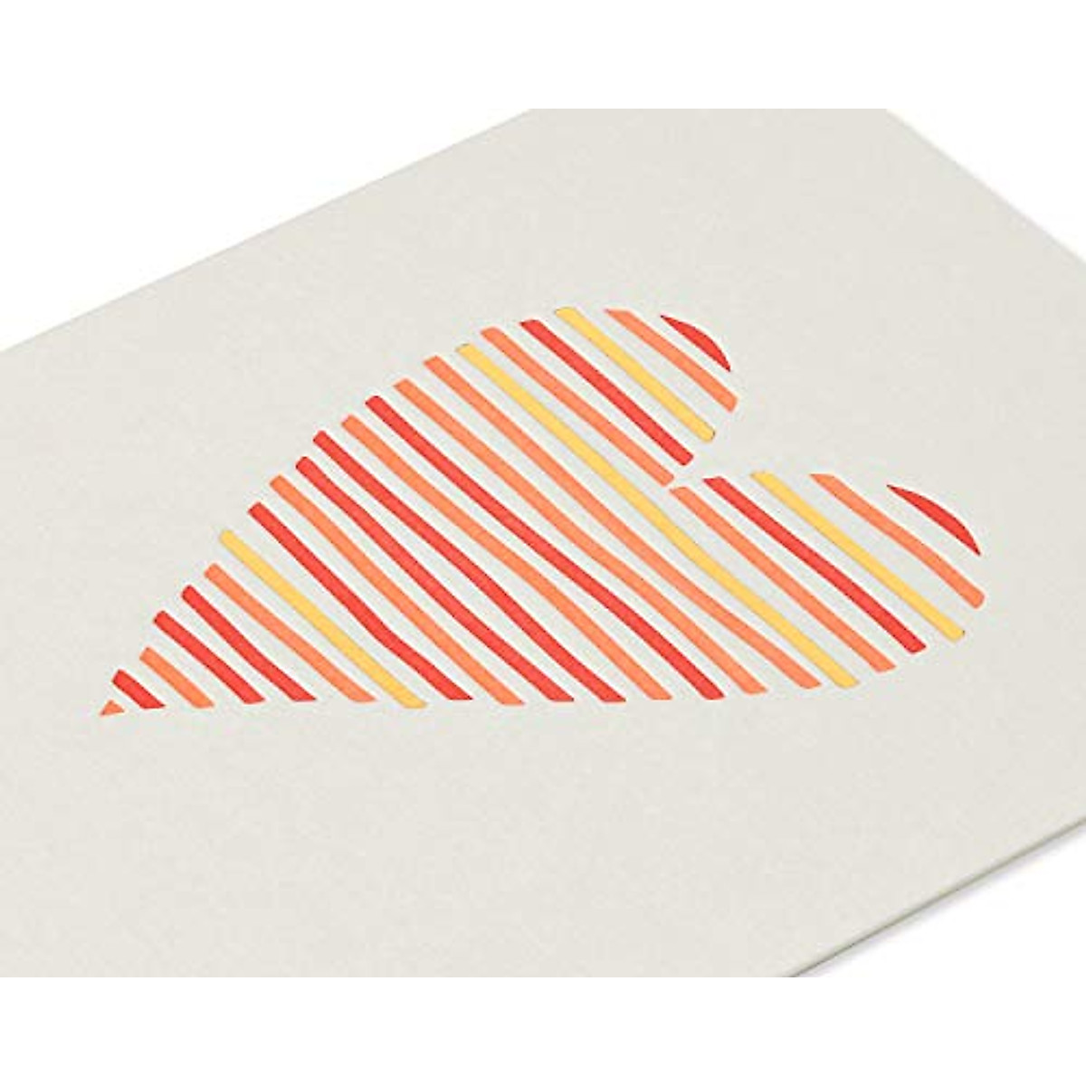 Papyrus Blank Romantic Card, Anniversary, Friendship (Heart)