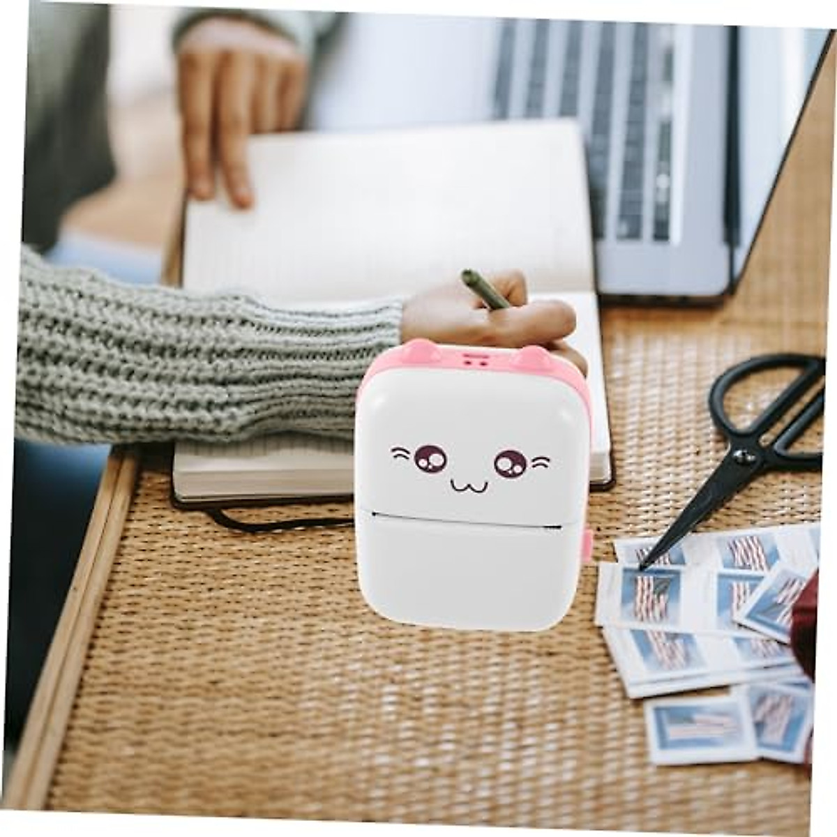 JEWEDECO Printer Student Friendly Pocket Printer Portable Printing Tool for Label Printing