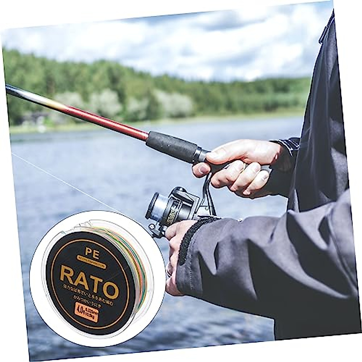 Unomor 1 Roll Braided Fishing line Fishing Accessories Fishing Thread Fishing line Saltwater Nylon line Braided Fishing Wire Fluorescent Fishing line Freshwater Fishing Supplies