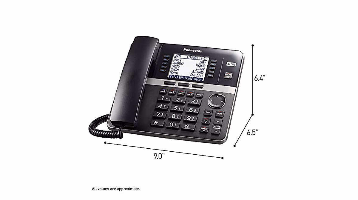 Panasonic KX-TGW420B Expandable 4-Line Business Phone