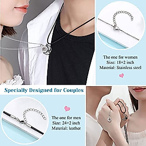 UPROMI Couples Gift Ideas, Matching Necklace for Couple Gifts I Love You Couples Stuff Cute Birthday Anniversary Sweetest Wedding Christimas Valentines Day Gifts for Him Her Boyfriend Girlfriend