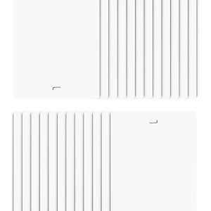 DALIX 82.5" White Vertical Blinds Replacement Slats Sliding Door Window (24 Pack)
