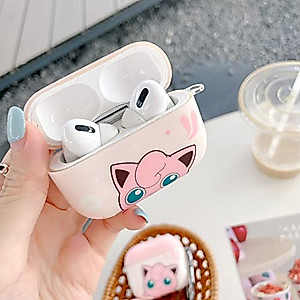 AirPods Pro Case Cover,3D Cute Cartoon Anime Funny for Kids Girls Teens Boys Cover, IMD Process TPU Pink Fashion Character Design Airpod Pro Cases