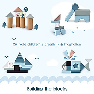 PairPear Baby Walker with Breaks,Toddler Wooden Push Walker Toys,Baby Block Walkers for 1 Year Old and Up Boys and Girls Gift.