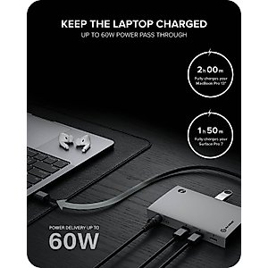Alogic TB4H3TB Thunderbolt 4 Blaze Dock Compact Hubtriplethunderbolt Output