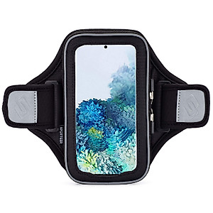 Sporteer Velocity V7 Running Armband - Compatible with iPhone 15, 15 Pro, 14, 14 Pro, 13, 13 Pro, iPhone12/12Pro, Galaxy S24, S23, S22 5G, Google Pixel, and Many More Mobile Phones - Fits Most Cases