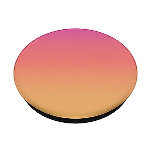 Simple Solid Color Chic Coral Pink Sunset Ombre Design PopSockets Swappable PopGrip