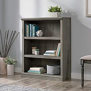 Sauder Miscellaneous Bookcase, L: 35.28" x W: 13.23" x H: 43.78", Mystic Oak finish