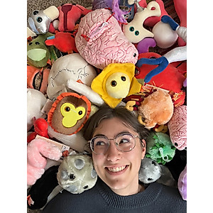 GIANTmicrobes Herpes Plush, STIs, STDs, Medical Gag Gifts Funny, OBGYN Gifts for Doctors, Infection Prevention Gifts, Infection Control Nurse Gifts