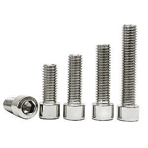 10 Pcs M10-1.5x50mm Stainless Steel Hex Socket Head Cap Screws Bolts Inner Hex Socket Bolt DIN 912