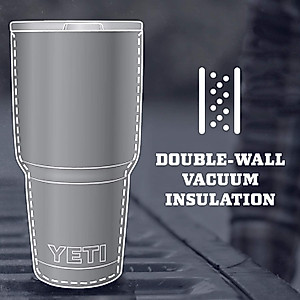 YETI Rambler 30 oz Stainless Steel Vacuum Insulated Tumbler w/MagSlider Lid, Black
