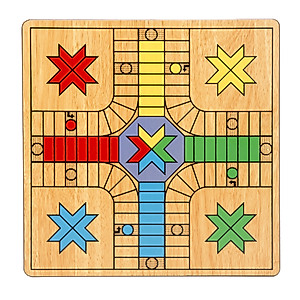 7-in-1 Combo Game For 4 Players with Chess, Ludo, Chinese Checkers & More,11.5 x 12 x 3 inches