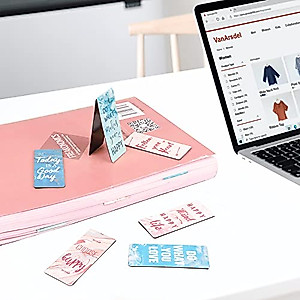 12 Pieces Inspirational Magnetic Bookmarks Encouraging Magnet Page Marker Clips Positive Book Markers for Girls, Women, Teachers, Students, Readers and Book Lovers