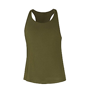 Men's Cotton Workout Tank Tops Dry Fit Gym Bodybuilding Training Fitness Sleeveless Muscle T Shirts (Army Green, Large)