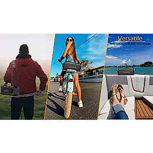 Alpatronix Bluetooth Speaker 60W(80W Max), IPX6 Waterproof, Portable Wireless, 8000mAh Power Bank, Handsfree, Shockproof, TWS, DSP, Stereo, Subwoofer, TF Card, NFC, AX500, Indoor&Outdoor –Black Gray