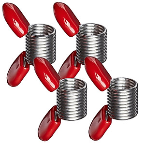 Soft Flex Bead Stoppers, Red, 4/Pkg