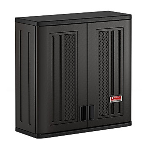 Suncast Commercial Wall Cabinet Blow Molded, Dark Gray