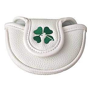 Lucky Golf Black Mallet Putter - Material: 431 Stainless Steel Casting - Loft: 3.5 Degrees - Lie: 72 Degrees - Finished Weight: 350 Grams - Length: 35 inches - Authentic Lucky Golf Rubber Grips