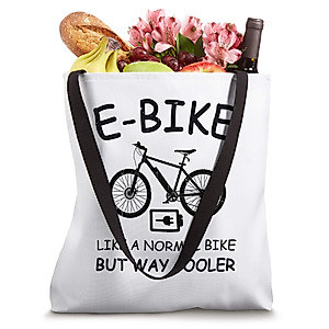E-Bike Bicycle Cool Electric Bike Battery Motor Pedelec MTB Tote Bag