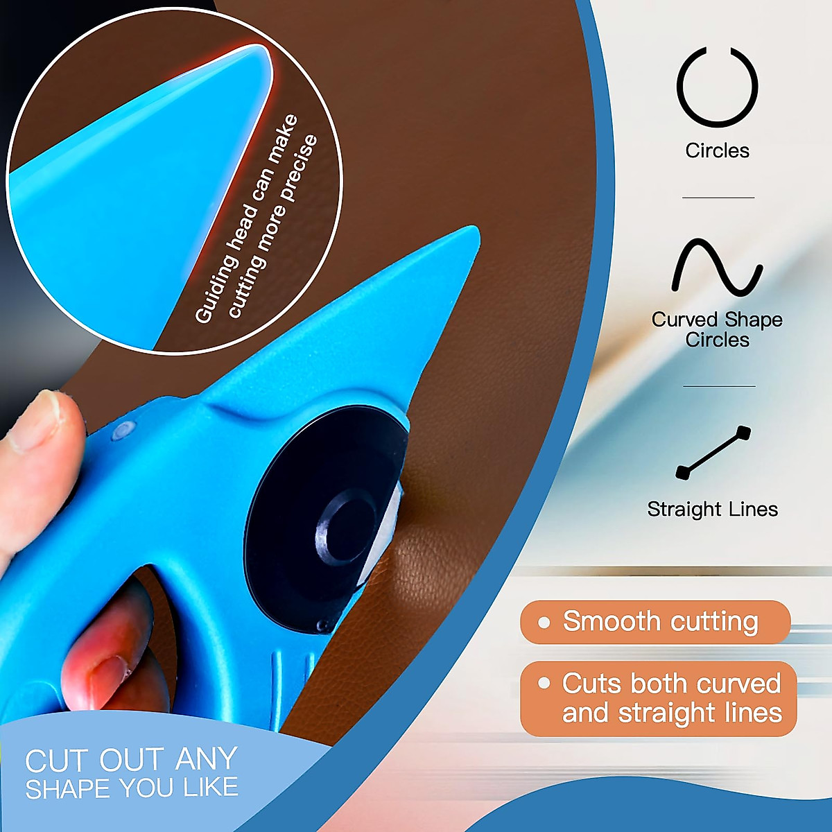 Cordless Electric Scissors,4V High-speed Electric Cardboard Cutter,Carpet Cutter with Safety Lock,Rotary Cutter for Fabric,Packages Leather,Paper