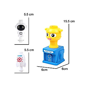 LOONIE LAUNCHER Balloon Launcher Car Toy Set, Balloon Powered Aerodynamic Racers, STEM Toys Party Supplies Preschool Science Racer Kit w/Manual Balloon Power Pump for Kids Boys Girls 3+ (Space Toys)