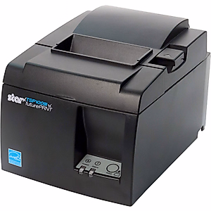 Star Micronics TSP143IIIU USB Thermal Receipt Printer with Device and Mfi USB Ports, Auto-cutter, and Internal Power Supply - Gray (Renewed)