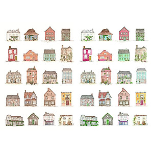 Seasonstorm Cartoon House Kawaii Aesthetic Pastel Art Agenda Journal Planner Stationery Stickers