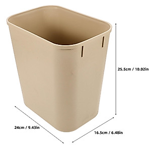 VOSAREA Plastic Slim Trash Can 8L Narrow Spaces Reusable Garbage Container Bin Narrow Space Wastebasket Bucket Toilet Rubbish Pail for Home Office Kitchen Bathroom