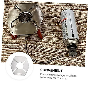 Sosoport Camping Accessories 1pc Stove Heat Shield Barbecue Burner Heat Shield Cooktop Burner Backpacking Stove Cooking Set Stainless Steel Electric Stove Burners Insulation Plate