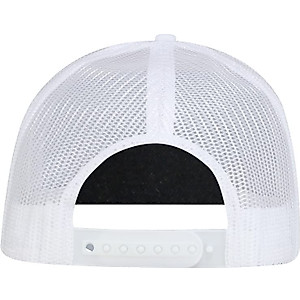 Ford Bronco Trucker Hat, Woven 6-Panel Baseball Cap, Black/White