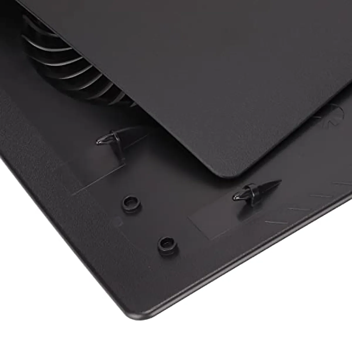 Console Panel Board Replaceable Heat Dissipation Scratchproof Matte Black Front Cover with Heating Fan for Game Console