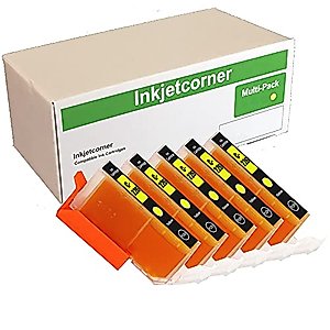 Inkjetcorner Compatible Ink Cartridges Replacement for CLI-226 for use with iX6520 MG5120 MG5220 MG5320 MX882 MX892 MG6120 MG6220 MG8120 MG8220 (Yellow, 5-Pack)