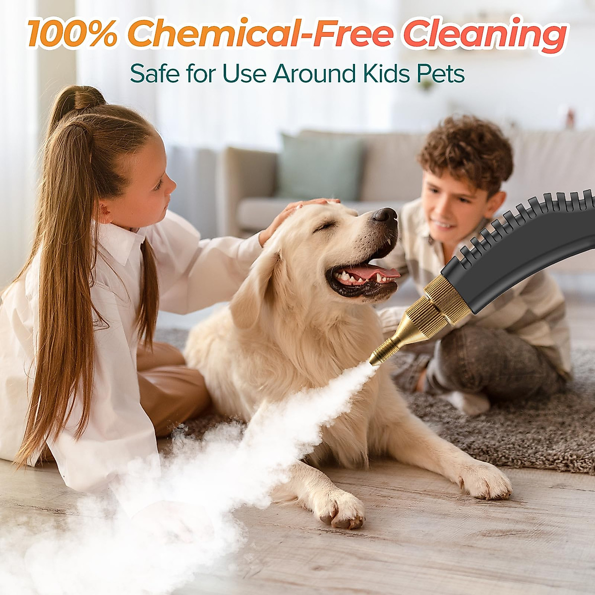 AUXCO 2500W Steam Cleaner, High Pressure Steamer for Cleaning, Portable Handheld Steam Cleaners for Home Use, Steamer for Car Detailing, Steam Cleaner for Upholstery, Kitchen, Bathroom, Grout and Tile