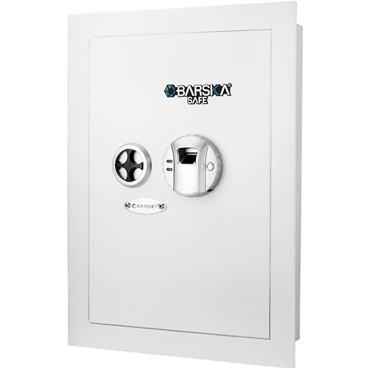 Barska Biometric Fingerprint Digital Security Hidden In Wall Safe 0.52 Cubic Ft for Home & Office