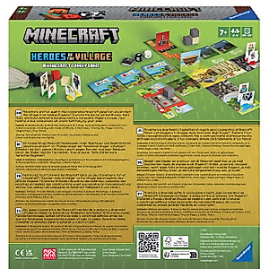 Ravensburger Minecraft Heroes of The Village | Cooperative Board Game | Exciting & Unpredictable | Perfect for Families and Minecraft Enthusiasts | Suitable for Kids & Adults