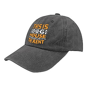 Sun hat This is Dog House we just Pay The Rent Sun hat for Men Gym hat Gifts for Dad Sun Hat
