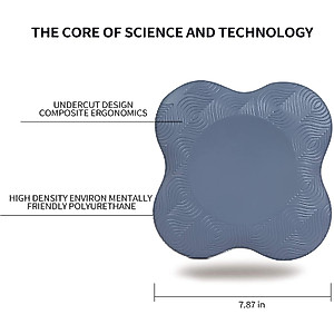 Yoga Knee Pad Cushion Extra Thick for Knees Elbows Wrist Hands Head Foam Yoga Pilates Work Out Kneeling pad (Dark Grey 2packs)