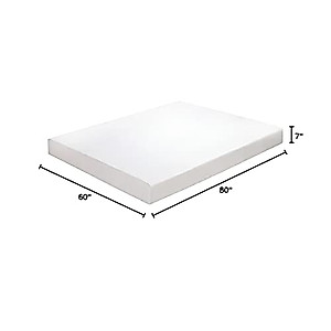 Olee Sleep 7 Inch I-Gel Deluxe Comfort Memory Foam Mattress,Queen,Beige,White, CertiPUR-US, Multi-layered foam, Supporting Body Weight,Comfort and Relieve pressure