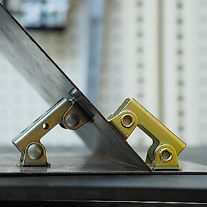 JointMaster, 90 Degree, Angle Clamping Tool, Throat Depth: 3", Max Capacity: 1-1/4", OAL: 8-1/2", Single Hand T-Joint Clamp Tool, PL634, Strong Hand Tools & Magnetic V-Pads Kit