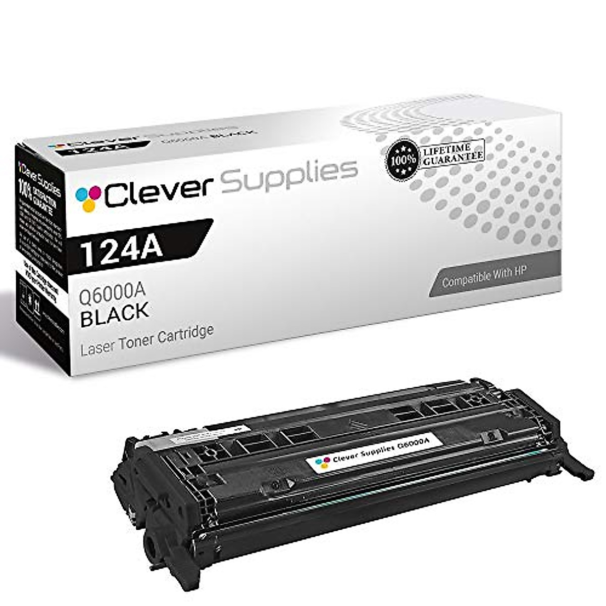 CS Compatible Toner Cartridge Replacement for HP 2600N Q6000A Black HP 124A 1600 2600 2600N 2600DN 2605 2605DN 2605DTN CM1015 CM1015MFP CM1017 CM1017MFP